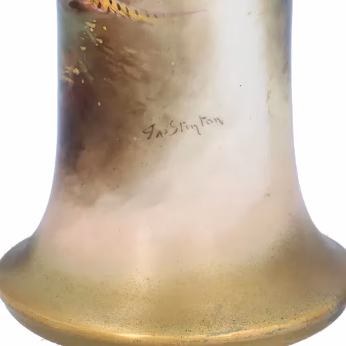 Royal Worcester Flared Rim Vase by Jas Stinton - Antique Ceramics ...