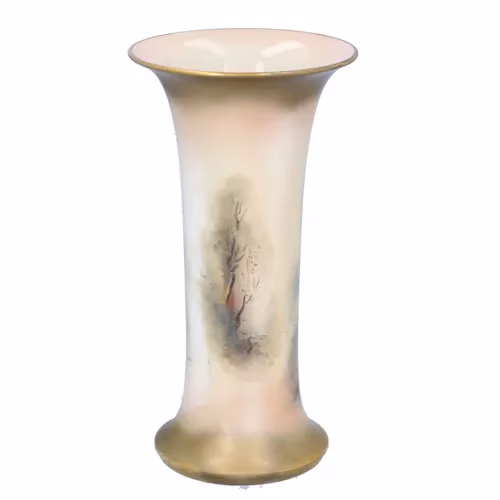 Royal Worcester Flared Rim Vase by Jas Stinton - Antique Ceramics ...