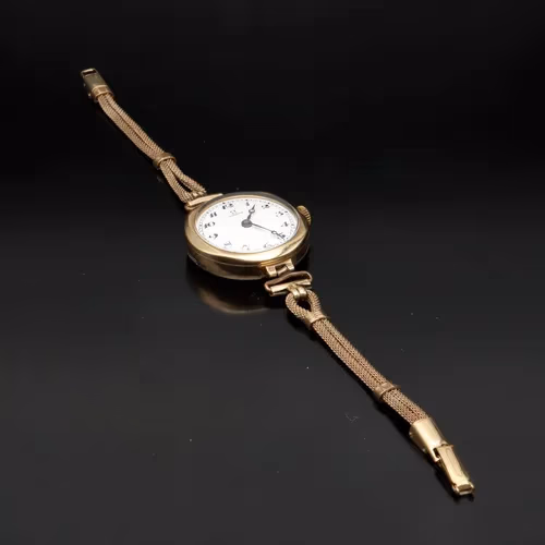 Vintage 9ct Gold Ladies Dennison Omega - Watches - Hemswell Antique Centres