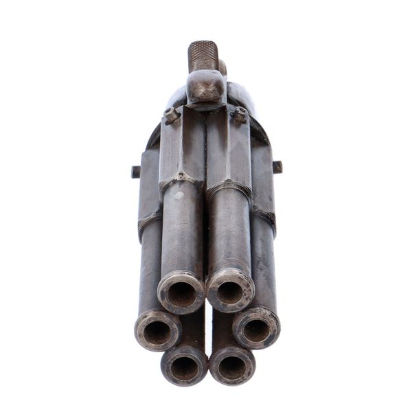 Rare Small Bore Six Shot Hand Rotated Indian Pepper Box Revolver ...