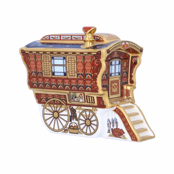 Royal Crown Derby The Ledge Wagon Gypsy Caravan - Hemswell Antique Centres