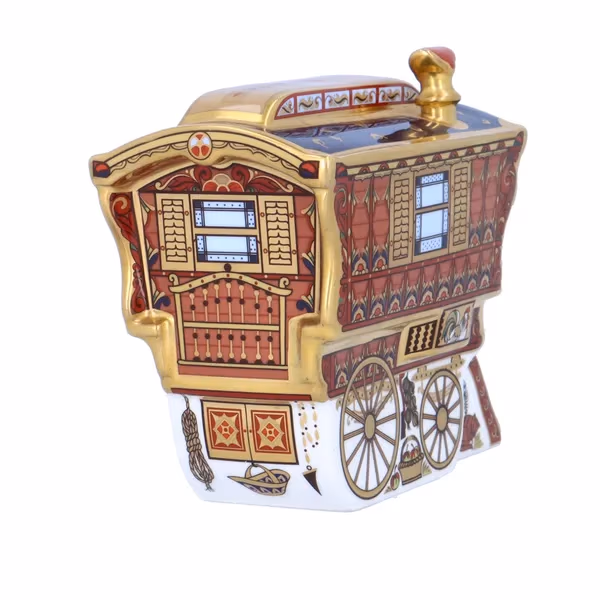 Royal Crown Derby The Ledge Wagon Gypsy Caravan - Hemswell Antique Centres