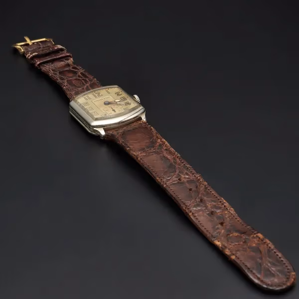 Vintage Chrome Hamilton Watch - Hemswell Antique Centres