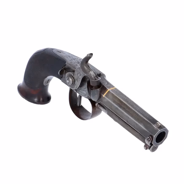 42 Bore Percussion Boxlock Pocket Pistol - Hemswell Antique Centres
