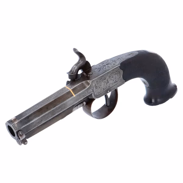 42 Bore Percussion Boxlock Pocket Pistol - Hemswell Antique Centres