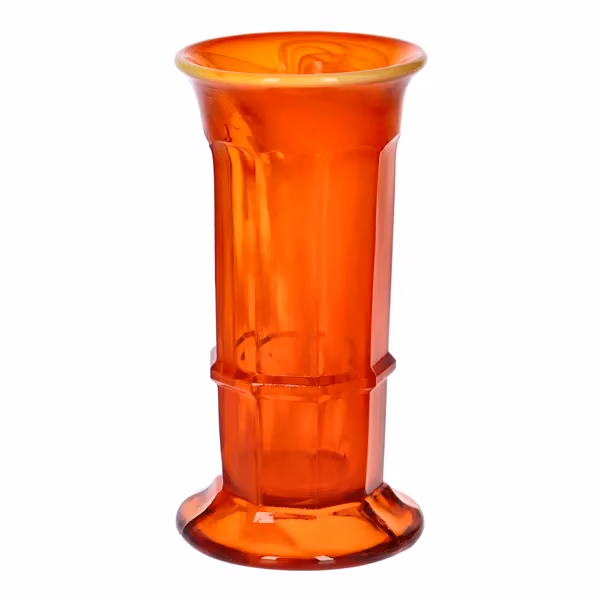 Davidson Orange Cloud Glass Tower Vase - Hemswell Antique Centres