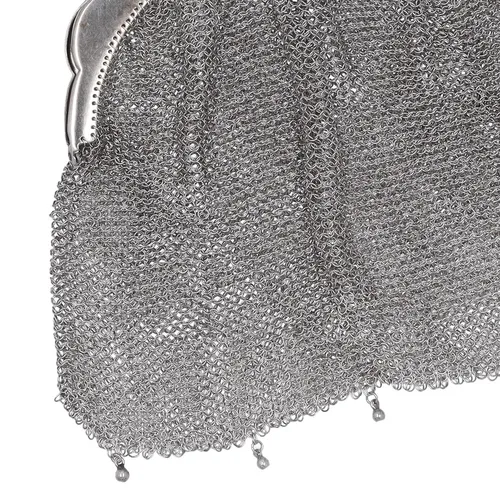19th Century Silver Chain Mail Bag - Antique Silver - Hemswell Antique ...