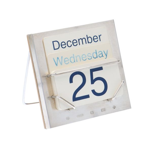 Silver Perpetual Calendar - Hemswell Antique Centres