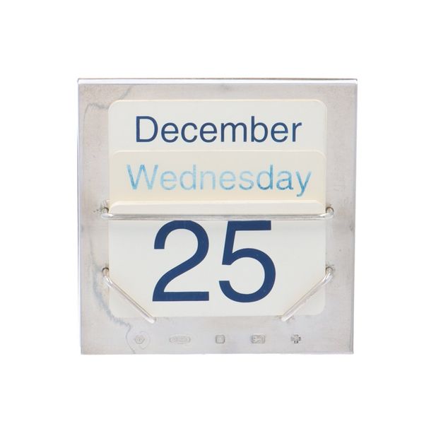 Silver Perpetual Calendar - Hemswell Antique Centres