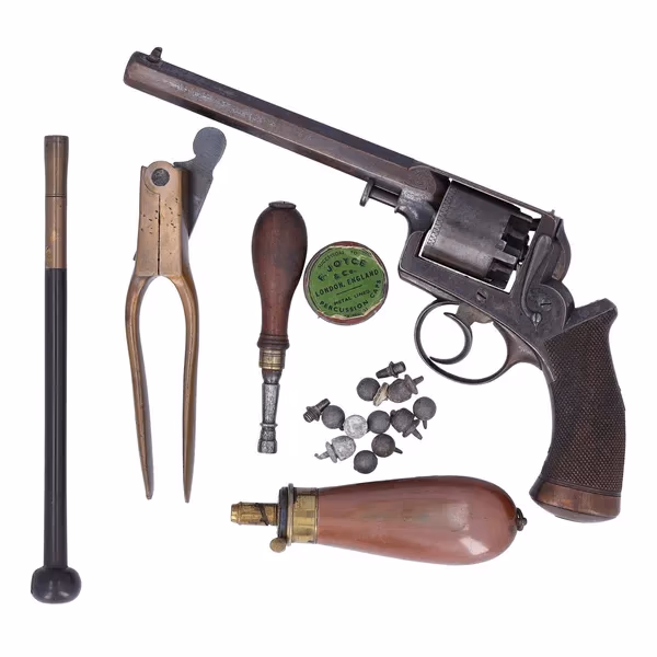 Cased 54 Bore Five Shot Percussion Model 1851 Adams Revolver - Hemswell ...