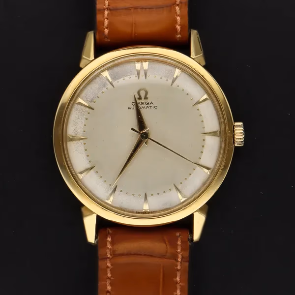 Boxed 18ct Gold Omega Automatic Watch - Hemswell Antique Centres