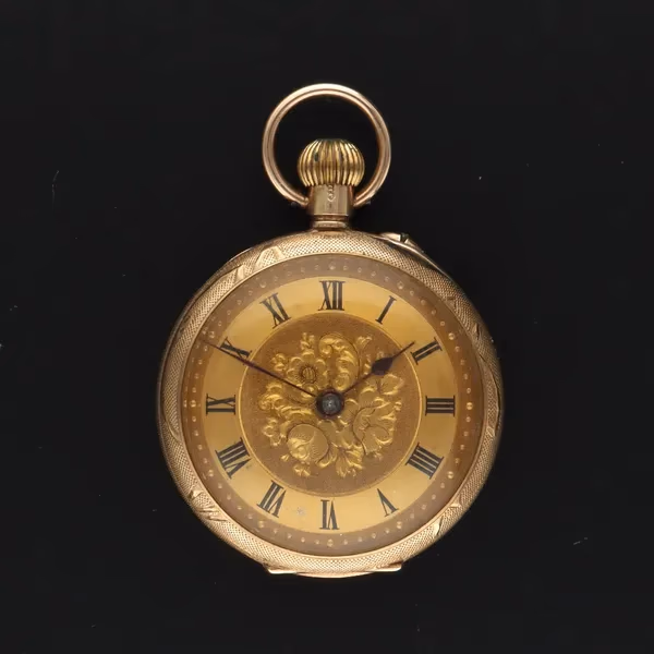 Ladies gold fob watch store