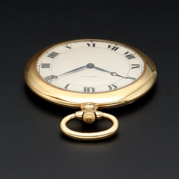 18ct Gold Cartier Pocket Watch - Hemswell Antique Centres
